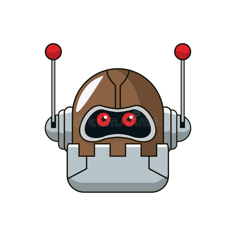 Robot cartoon icon stock vector. Illustration of robot - 87528325