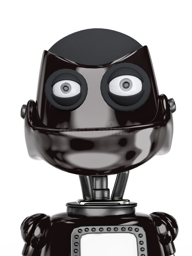 Robot cartoon id profile stock illustration. Illustration of mechanical ...