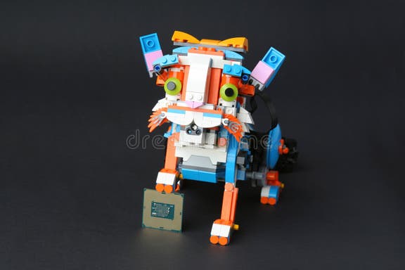 Robot cat stock photo. Image of computer, constructor - 277921250