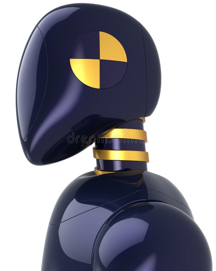 Robot Character Crash Test Dummy Cyborg Stock Illustration ...