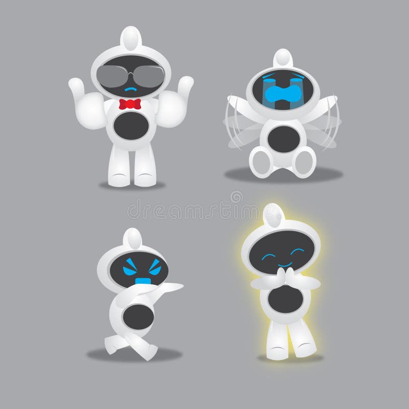 Robot Expressions Stock Illustrations – 694 Robot Expressions Stock ...