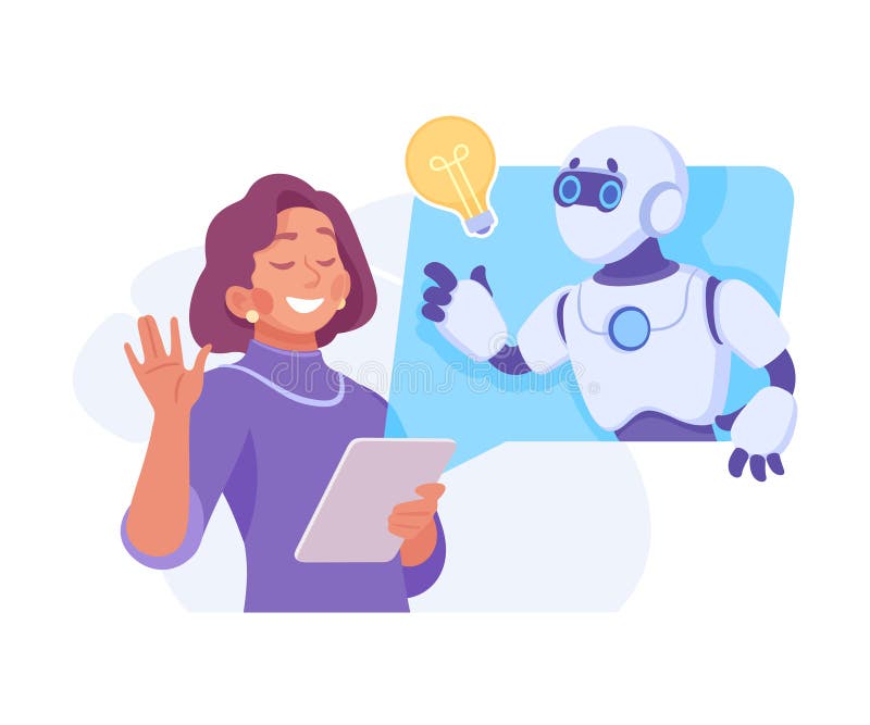 Woman Robot Android Stock Illustrations – 7,959 Woman Robot Android ...