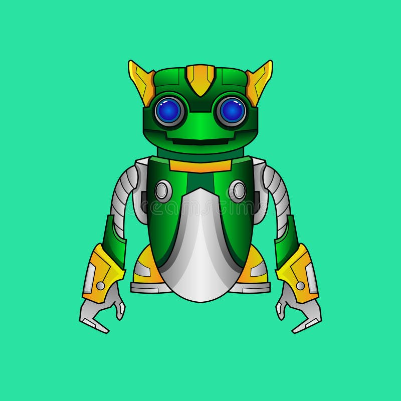 Robot Characters for Kids Robotic Character with Happy Modern ...