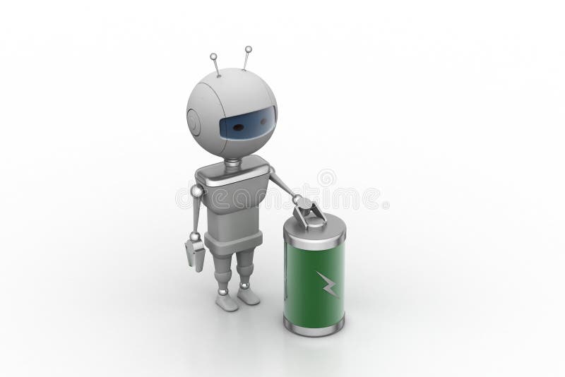 Robot Chargeable Battery Stock Illustrations – 4 Robot Chargeable ...