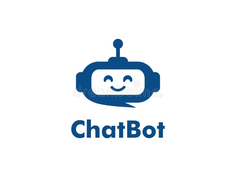 Robot Chat or Chat Bot Logo. Modern Conversation Automatic Technology ...