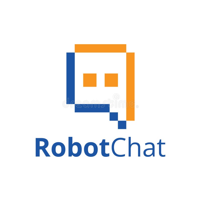 Robot Chat Message Communication Technology Digital Square Logo ...