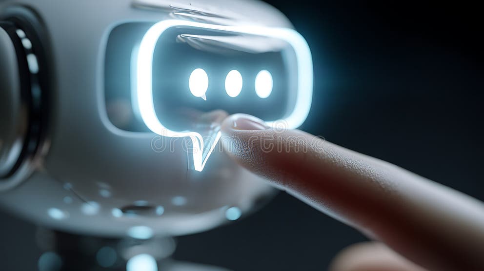 Robot Chatbot Interaction with Human Touch Demonstrating Artificial ...