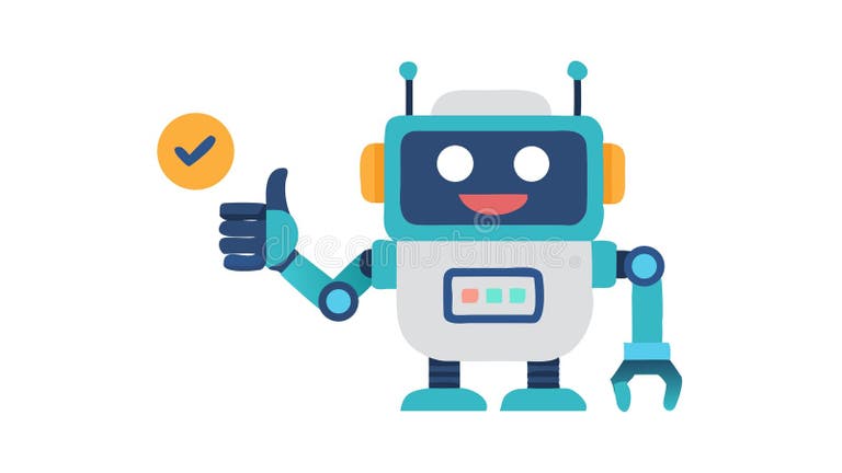 Robot with Checklist Task Management Icon, Vector Design Generative AI ...