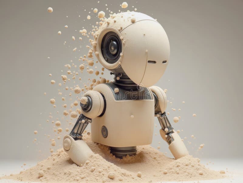 Robot Child Playing Sand Stock Photos - Free & Royalty-Free Stock ...