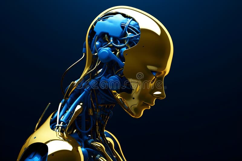 Robot Con Inteligencia Artificial Conectada a Una Estructura De Red ...