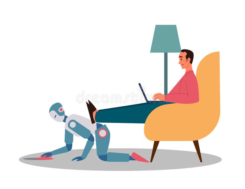 Set of robot routine. stock vector. Illustration of element - 97504532