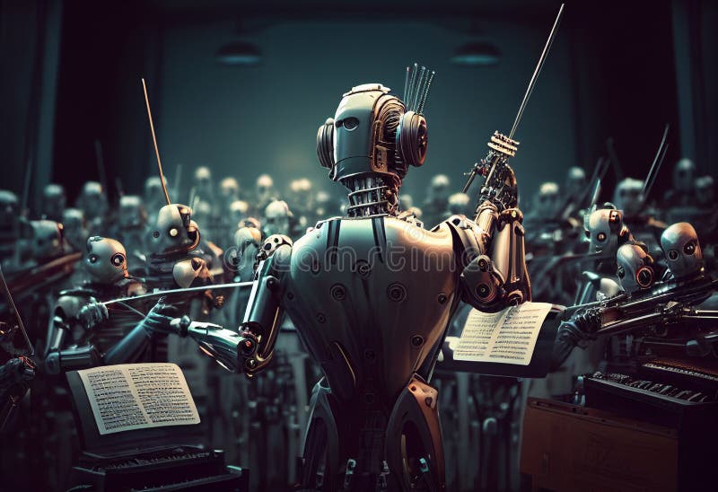 Robotic Orchestra Stock Illustrations – 124 Robotic Orchestra Stock ...