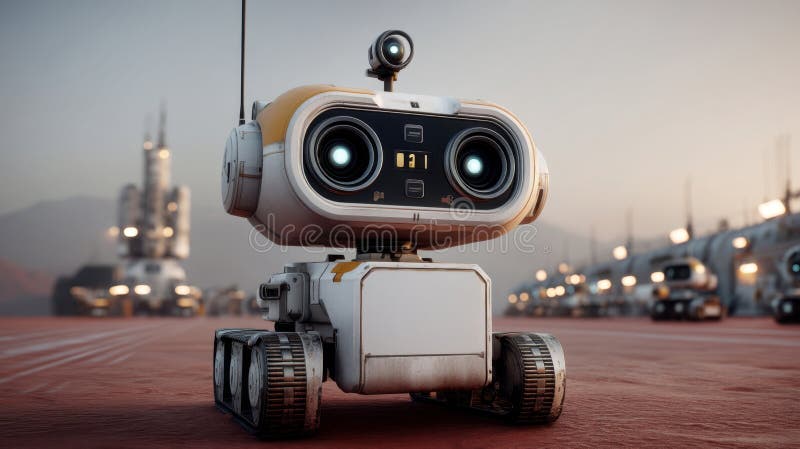 Robot Conducts Exploration Distant Planet Space Expedition Generative ...