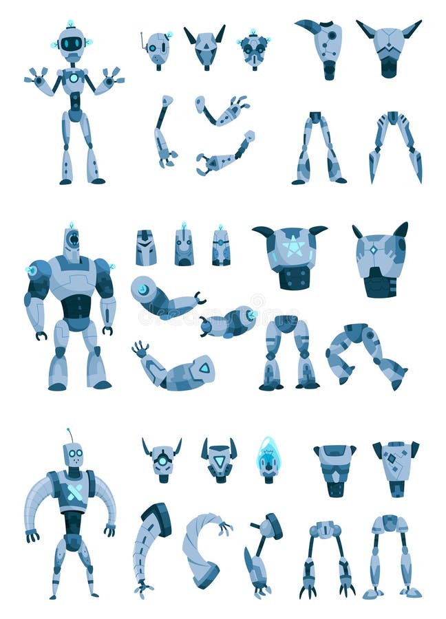Robot Constructor Parts and Sprites Specifically Designed for Animation ...