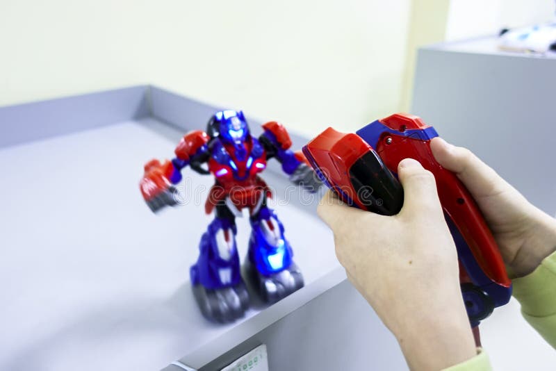 Robot Control with Joystick Stock Image - Image of 082019, computer ...