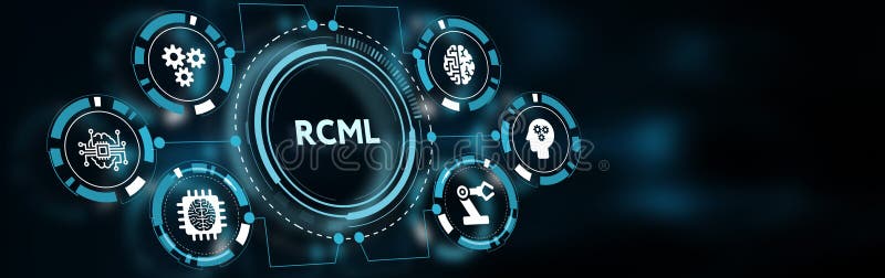 Robot Control Meta Language Technology Concept. RCML Stock Illustration - Illustration of ...