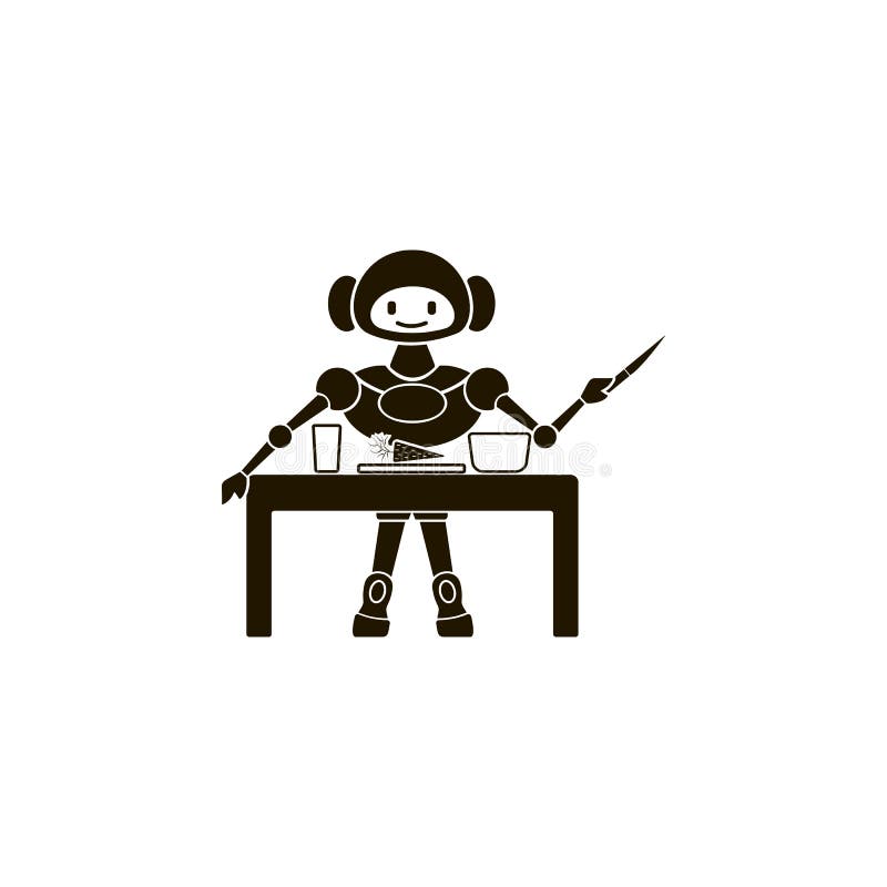 Robot is Cooking Icon. Element of Home Robot Icon for Mobile Concept ...
