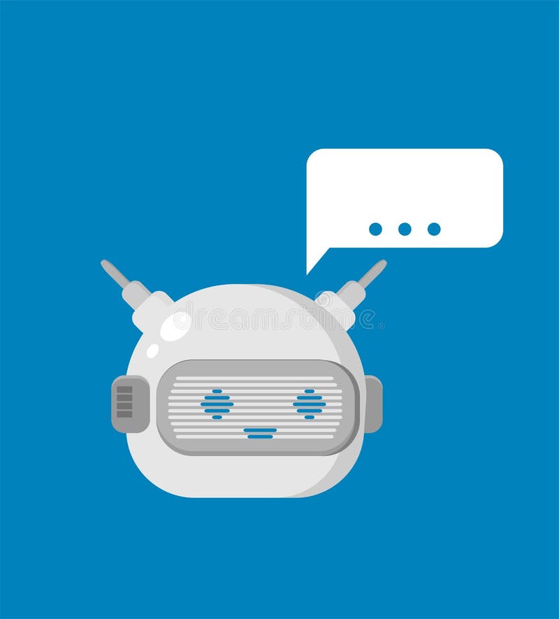 Robot. Customer Support Service Chat Bot Stock Vector - Illustration of ...