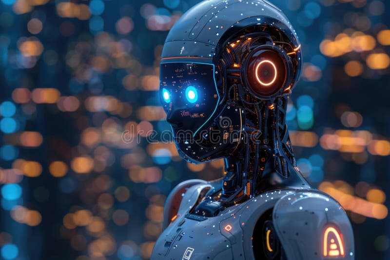 Robot Cyborg, AI, Future Technology Concept Stock Image - Image of ...