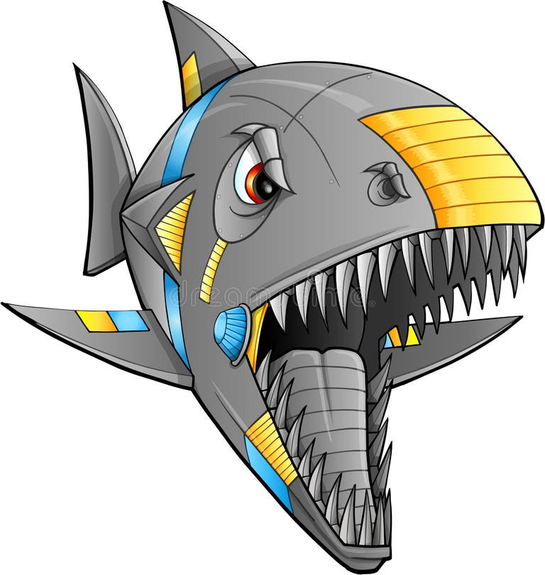 Robot Shark Vector Stock Illustrations – 139 Robot Shark Vector Stock ...