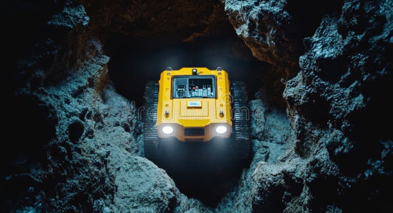 A Robot Designed for Underwater Exploration is Examining a Mysterious ...