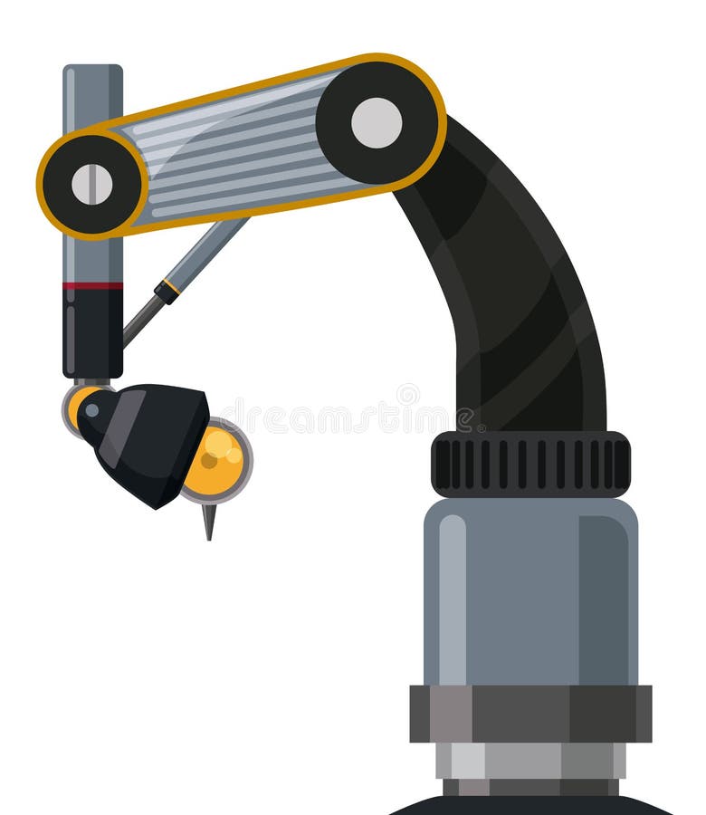 Robot digital design. stock vector. Illustration of manufacturing ...