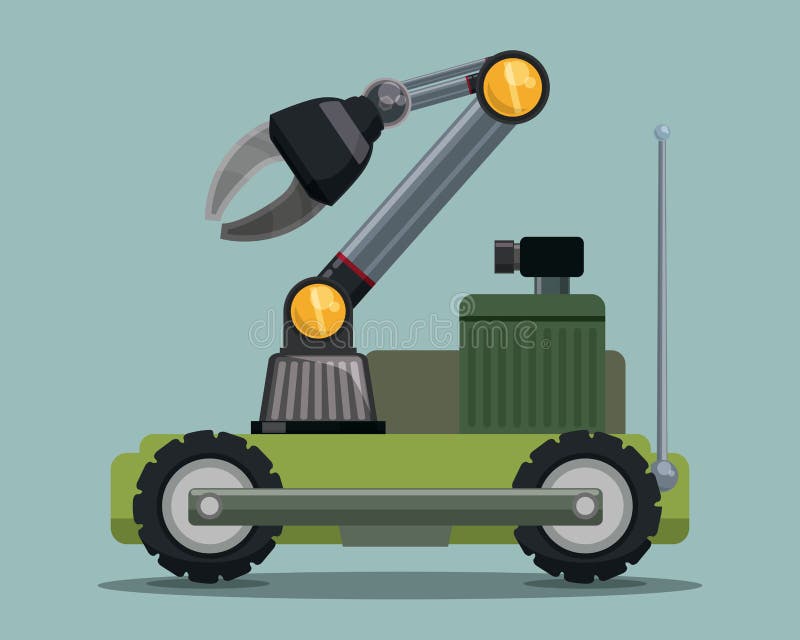 Robot digital design. stock vector. Illustration of manufacturing ...