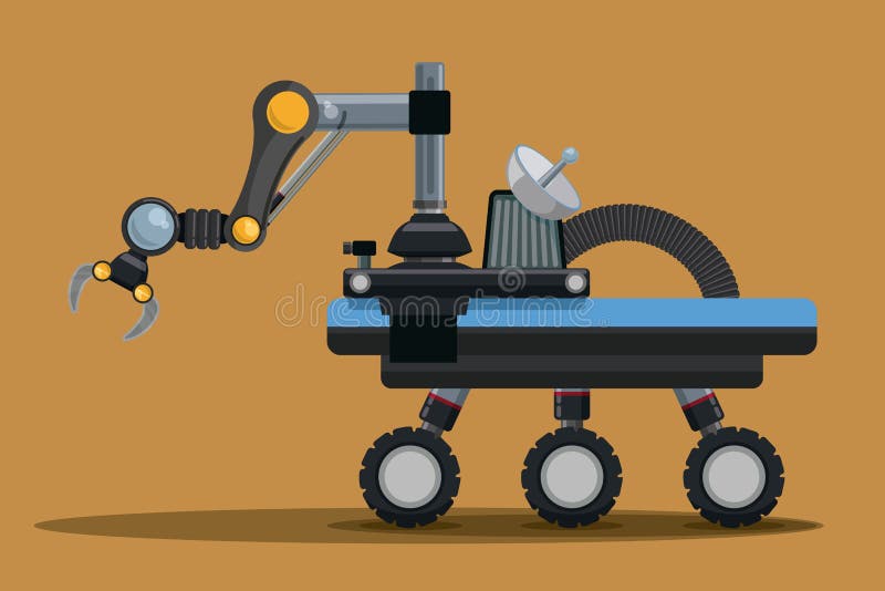 Isometric Mars Rover stock vector. Illustration of machine - 59203756