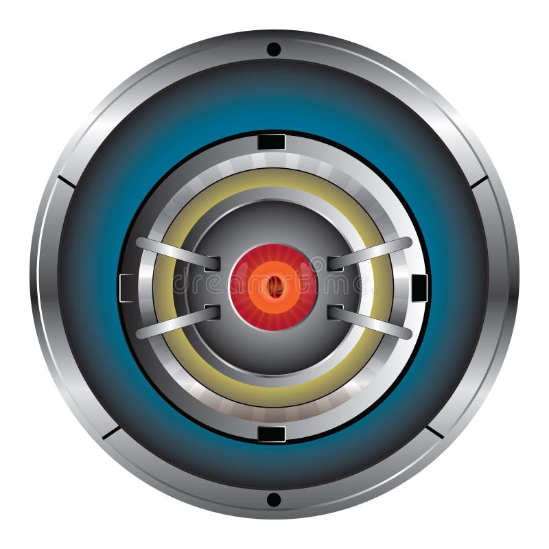 Robot Digital eye stock illustration. Illustration of science - 76165667