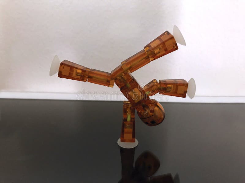 Robot doing breakdance stock photo. Image of flexibility - 92214032