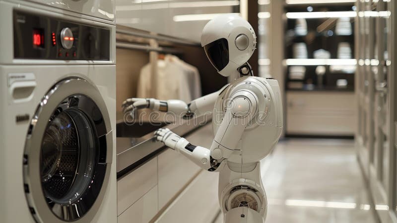 Humanoid Robot Doing Household Chores Stock Photos - Free & Royalty ...