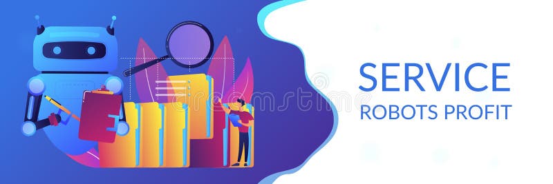 Robotic Process Automation Concept Banner Header. Stock Vector ...