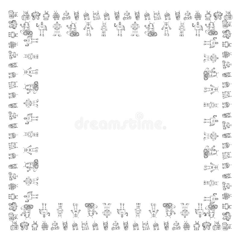 Robot Border Stock Illustrations – 878 Robot Border Stock Illustrations ...