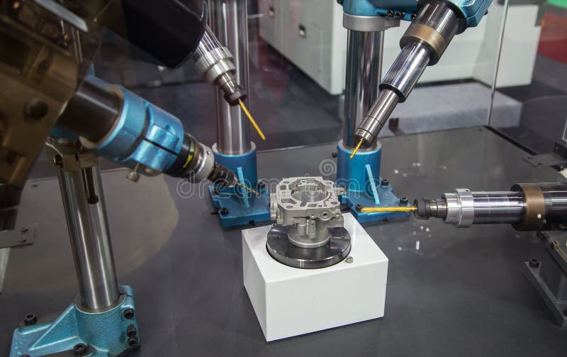 Robot drilling machine stock image. Image of numerical - 105176645