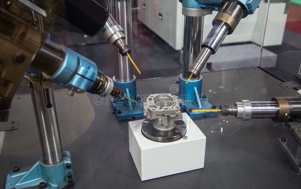 Robot drilling machine stock image. Image of numerical - 105176645