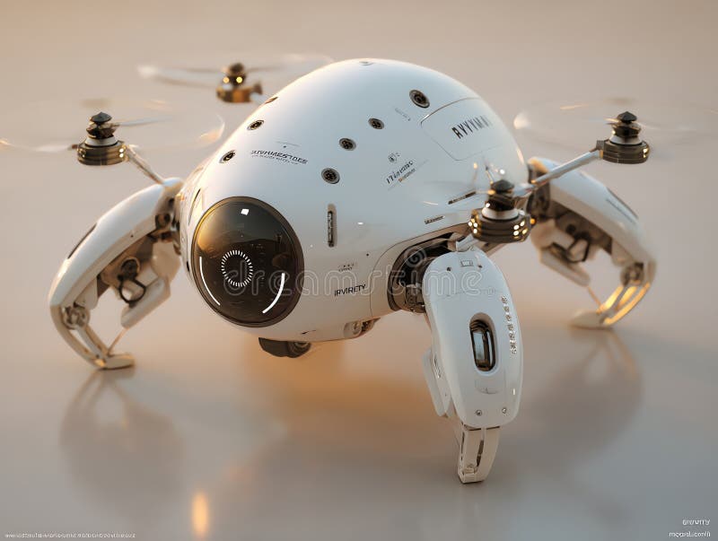 Robot Drone Technology Concept Design Potential Use for Advanced ...