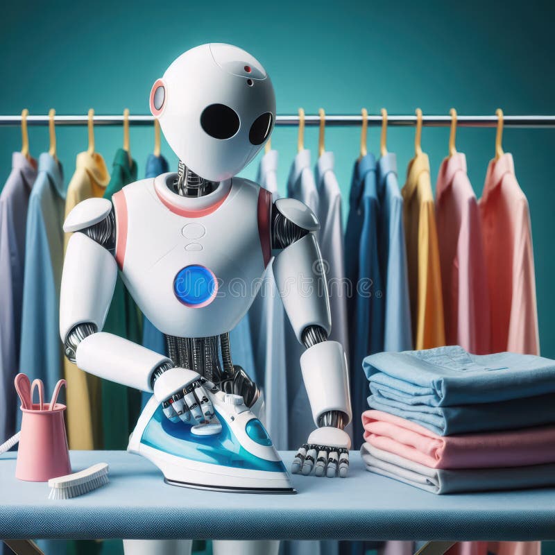 Robot Efficiently Ironing Clothes in a Modern Laundry Setting with ...