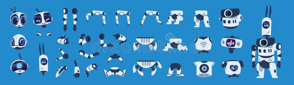 Futuristic Machine Character Stock Illustrations – 55,416 Futuristic ...