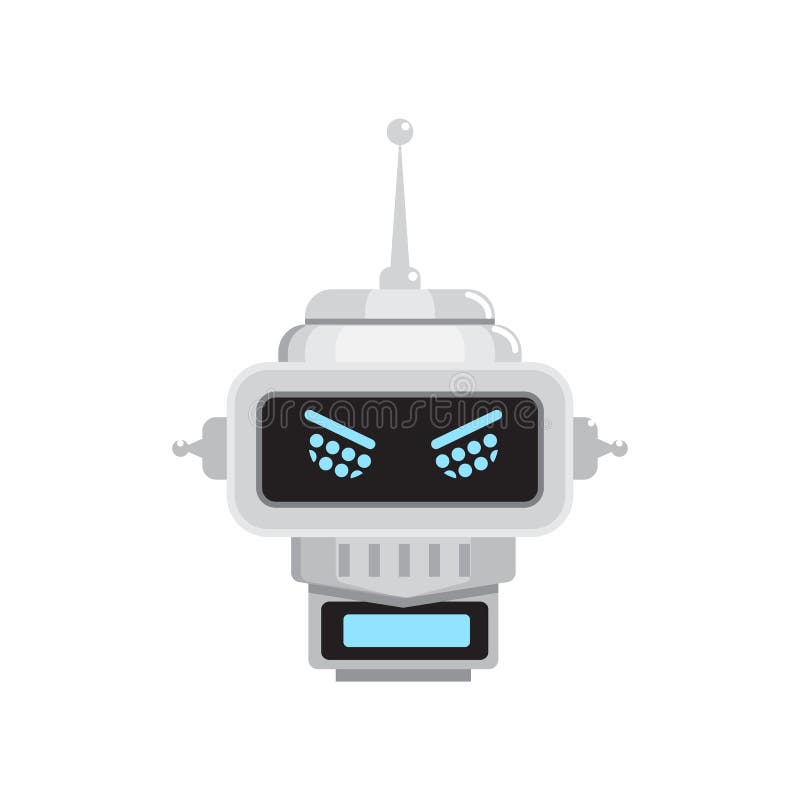 Robot Emotion. Emoji Illustrations Stock Vector - Illustration of ...