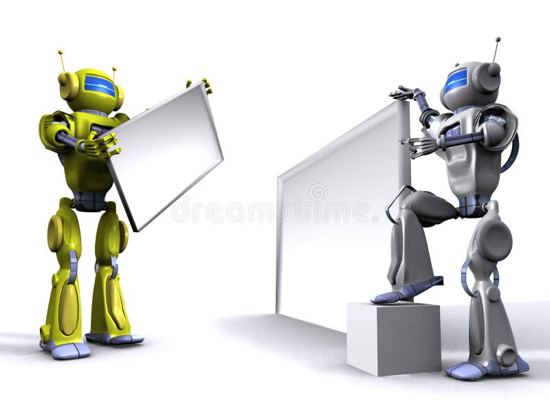 Robot Billboard Stock Illustrations – 450 Robot Billboard Stock ...