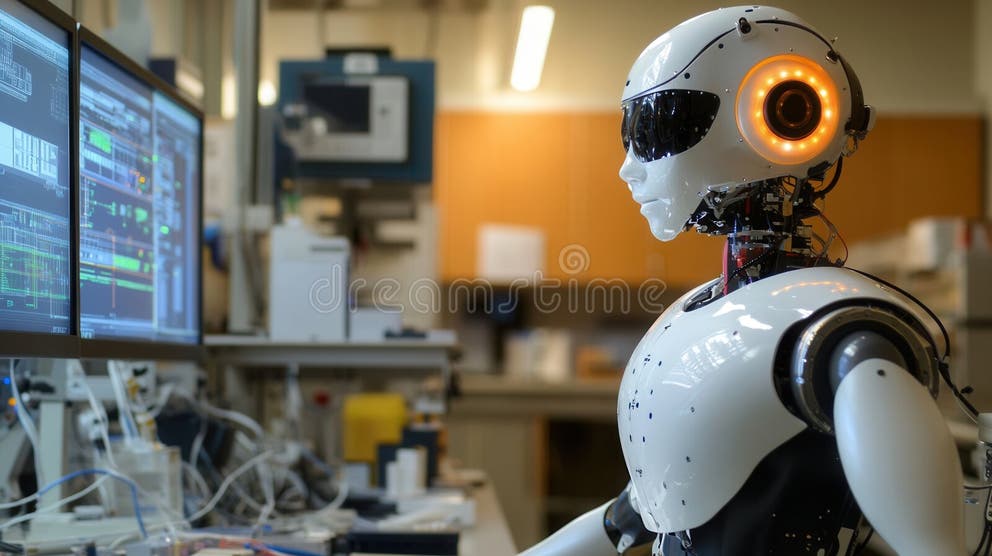 Robot Engaged in Complex Tasks within a High-tech Laboratory ...