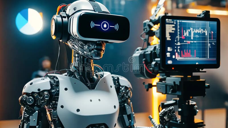 Robot Engages with Virtual Reality Camera during a Technology ...