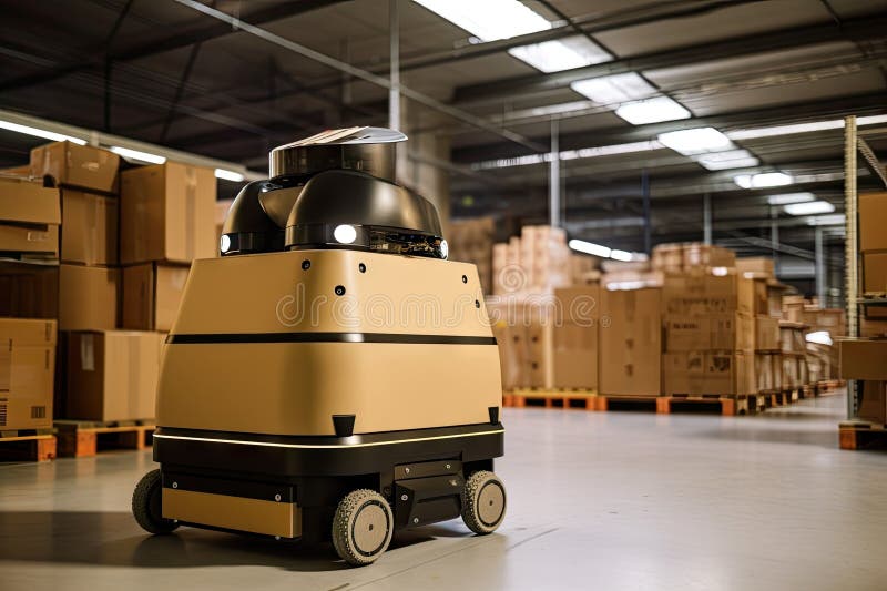 Robot, Equipped with Advanced Sensors and Artificial Intelligence, for ...