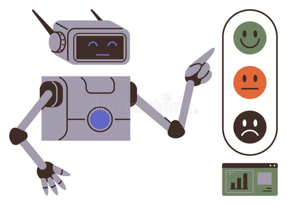 Robot Explaining Customer Sentiment Using Happy Faces and Digital Data ...