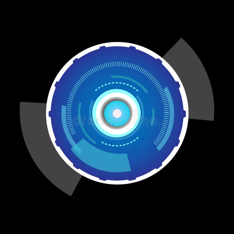 Robot Eye Icon. Logo. Vector Illustration Stock Illustration ...