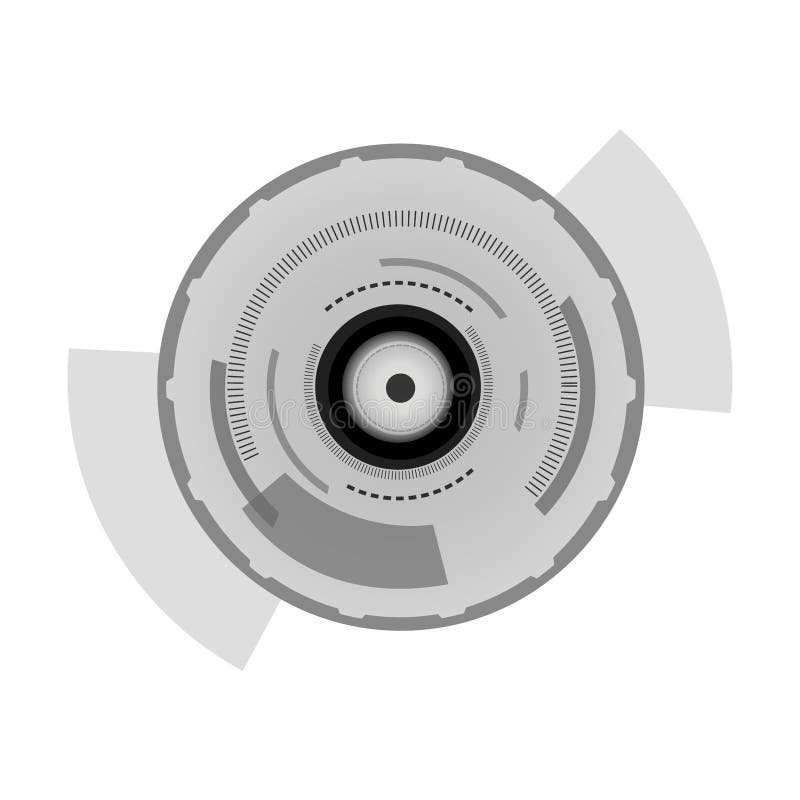 Robot Eye Icon. Logo. Vector Illustration Stock Illustration ...