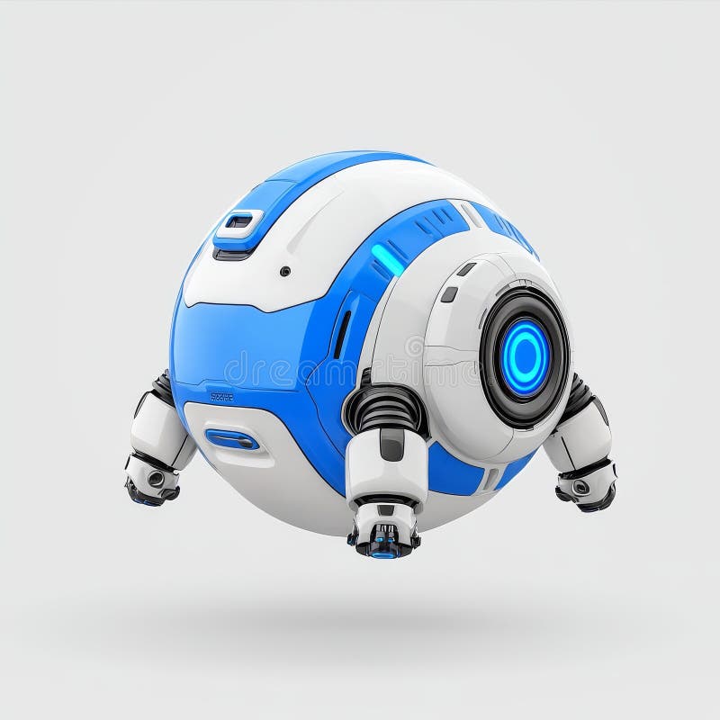 A Robot Eye Isolated on a Transparent Background, Transparency Stock ...