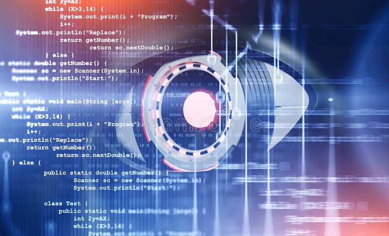 Abstract Code Lines Background Stock Illustration - Illustration of ...