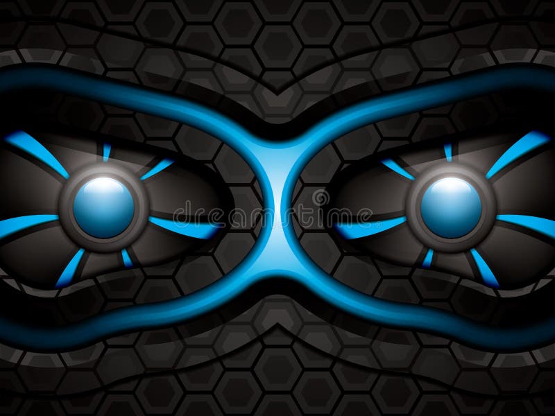 Robot face stock vector. Illustration of robot, intelligence - 89296289