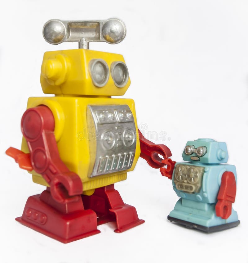 2 Toy Robot Friends Picture. Image: 2117329